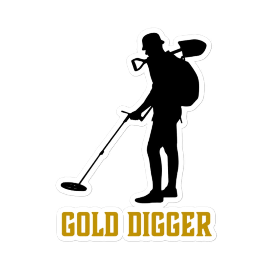 Gold Digger Metal Detecting Sticker - Etsy