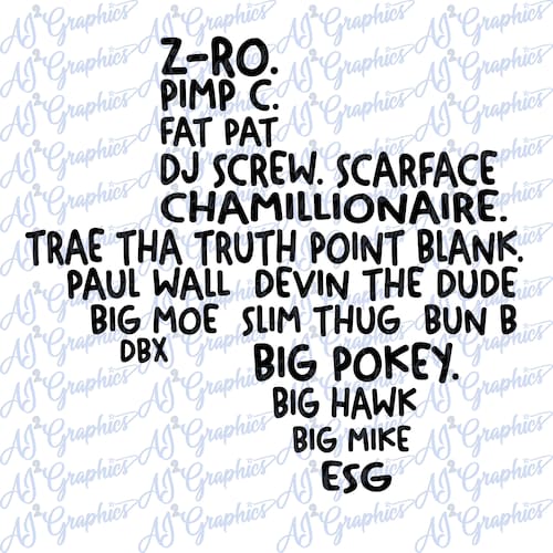 Houston Rappers Texas SVG PNG Jpeg - Etsy