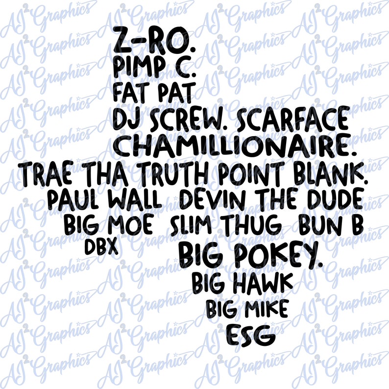 Houston Rappers Texas SVG, PNG, Jpeg - Etsy
