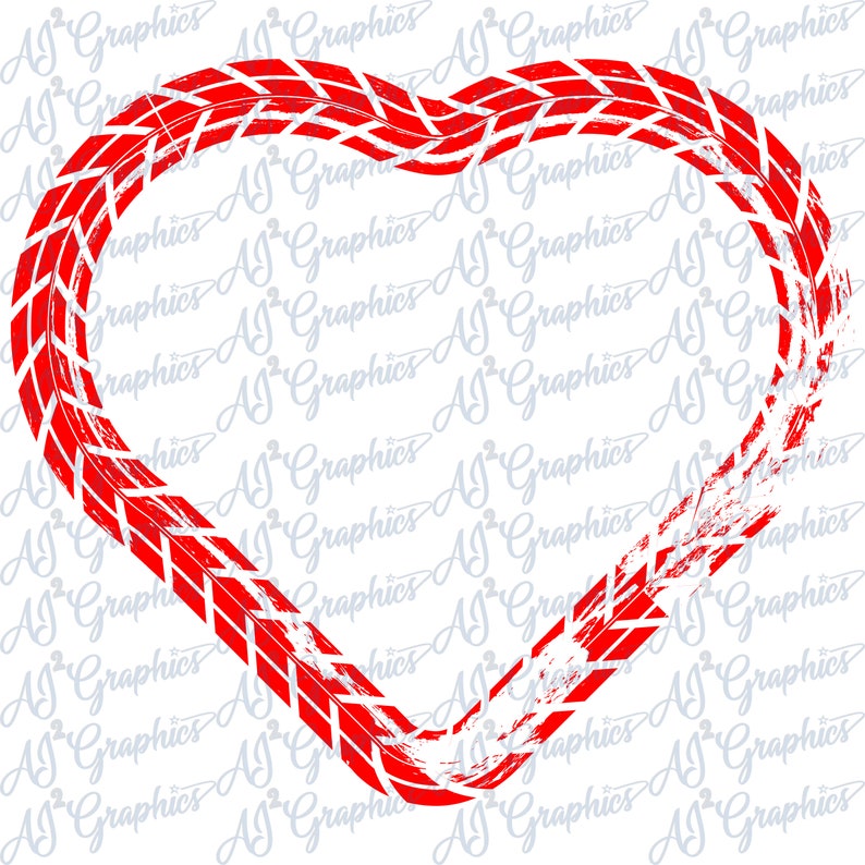 Tire Track Heart SVG, PNG, Jpeg - Etsy
