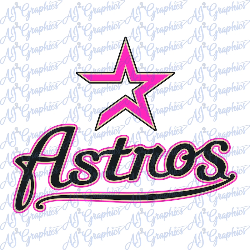 Pink Houston Astros Png - Etsy