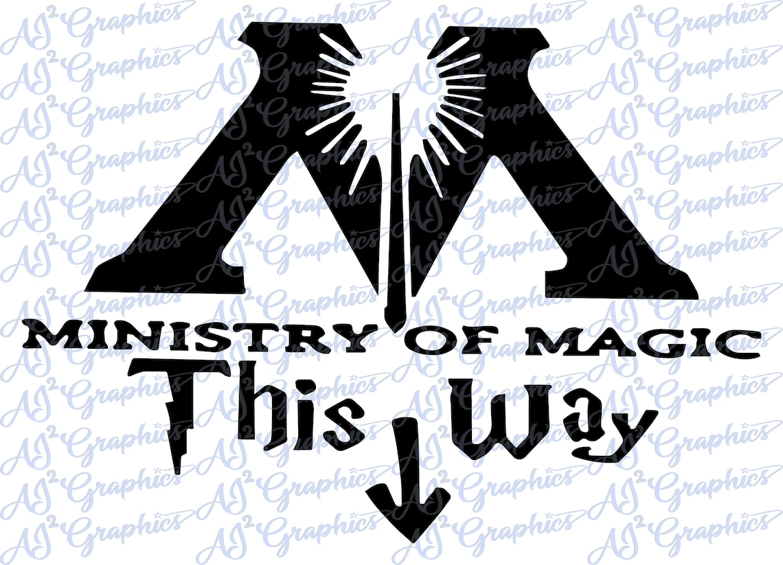 Ministry of Magic This Way SVG, PNG, Jpeg - Etsy