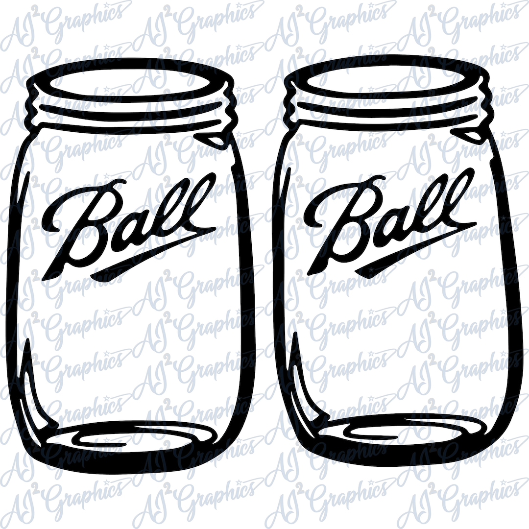 Pair of Ball Jars - Etsy