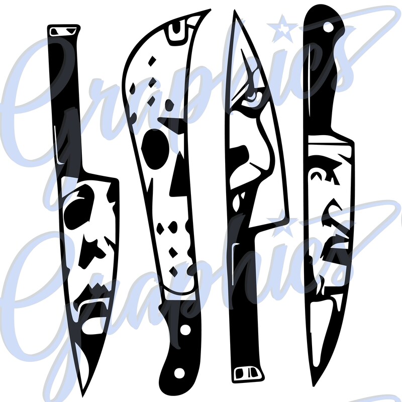 Ghostface Knife Drawing - Etsy