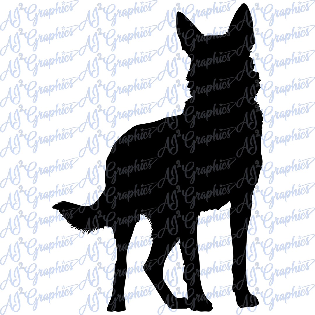 German Sheppard Silhouette SVG, PNG, Jpeg - Etsy
