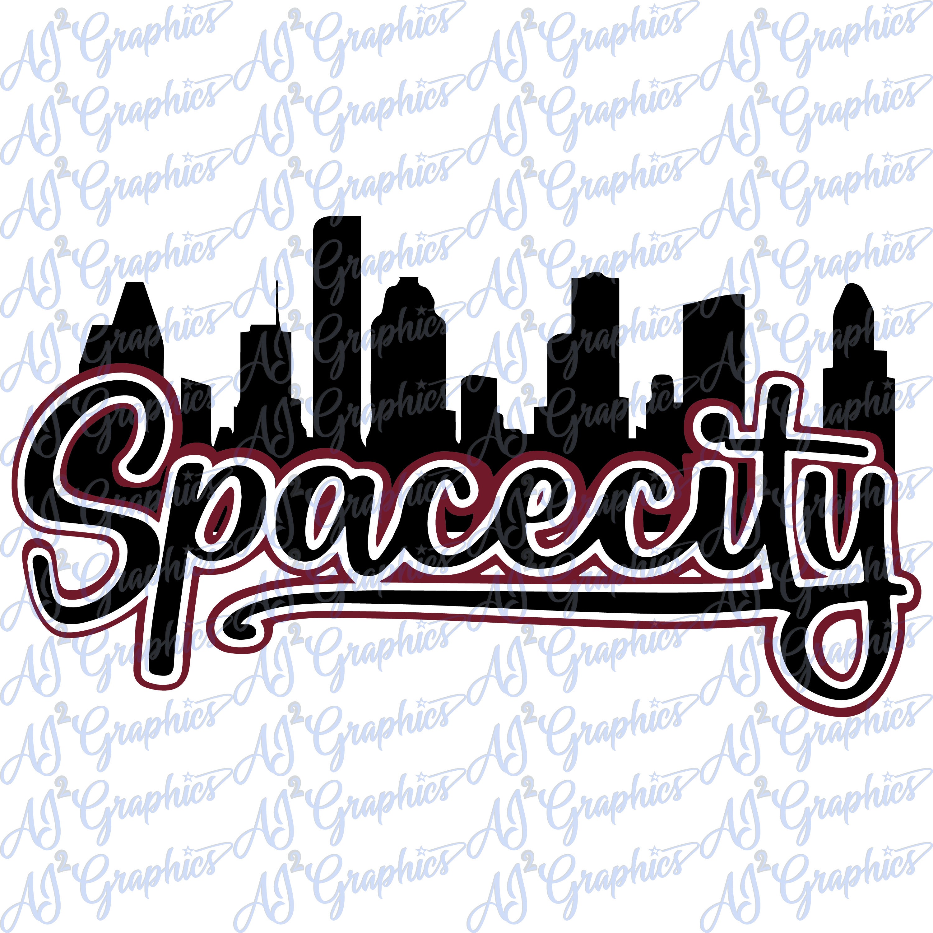 Spacecity Skyline SVG, PNG, Jpeg - Etsy