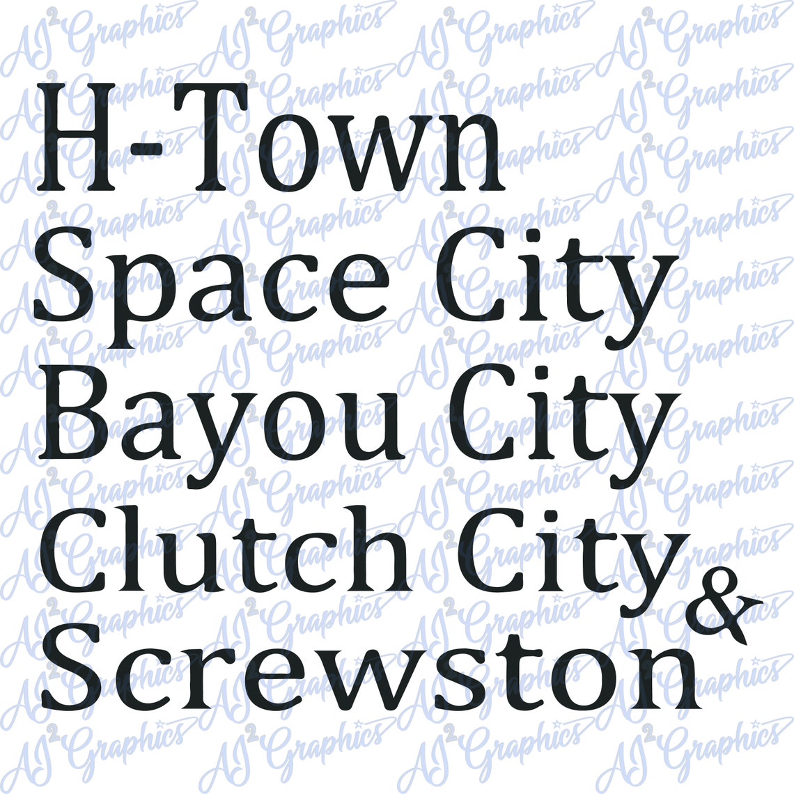 Houston Names SVG, PNG, Jpeg - Etsy