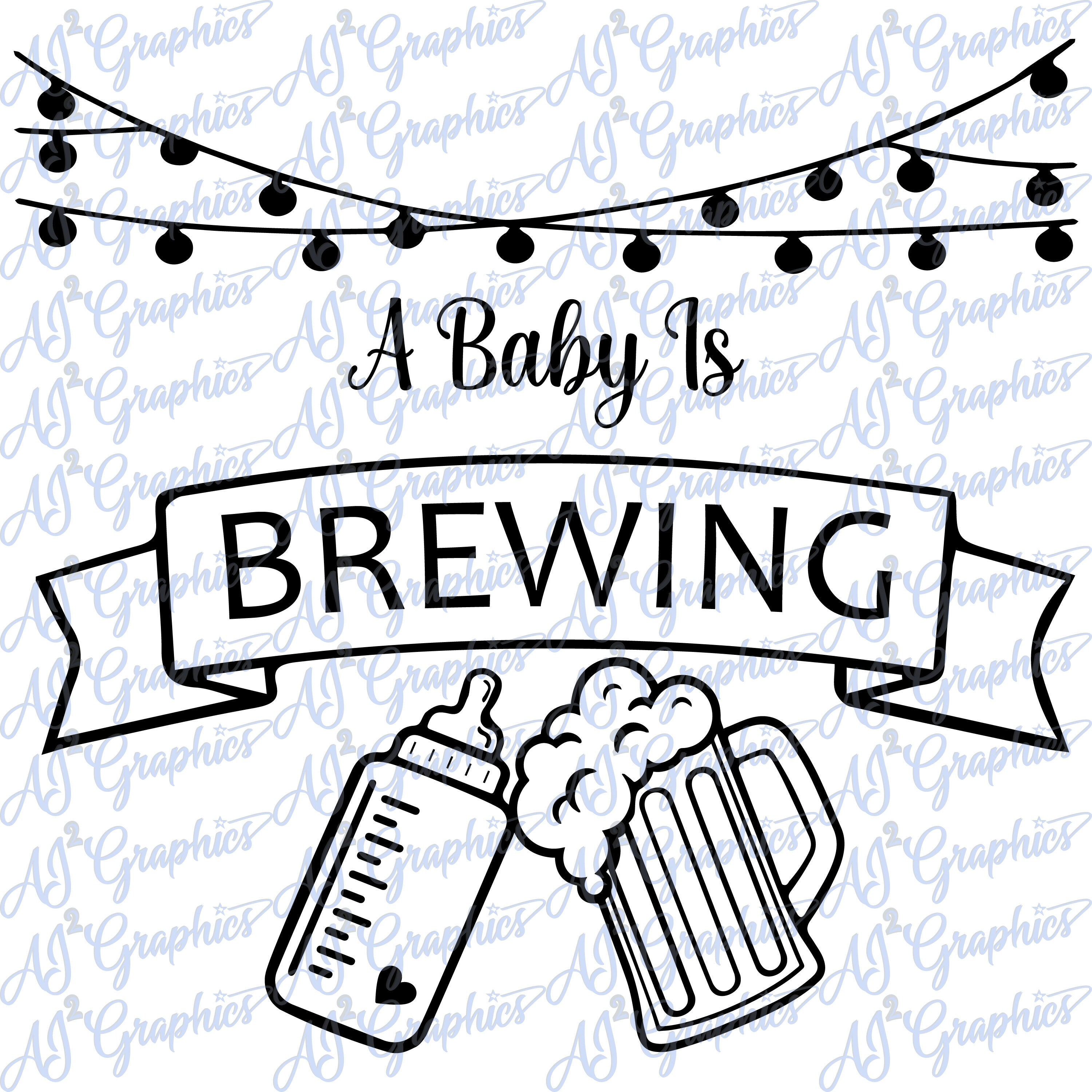 A Baby is Brewing SVG, Jpeg, PNG - Etsy
