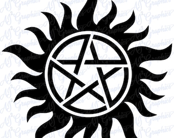 Supernatural Anti-possession Logo Embroidered Iron On/sew on Patch ...