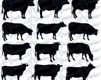 Simple Cow Face SVG, PNG, Jpeg - Etsy