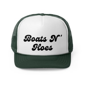 Boats and Hoes Trucker Hat | Vacation Cap - Etsy