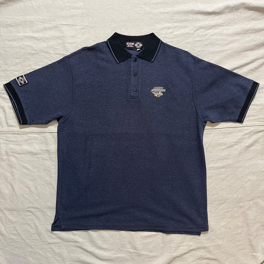 Vintage 00s CCM NHL Hockey Nashville Predators Polo Shirt 2XL - Etsy