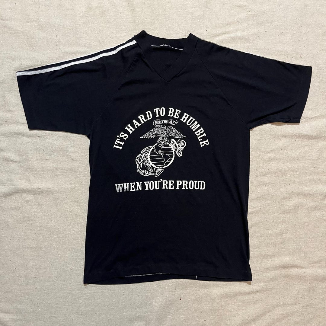 Vintage 70s/80s USMC Marines United States Jersey Shirt: Semper Fidelis ...