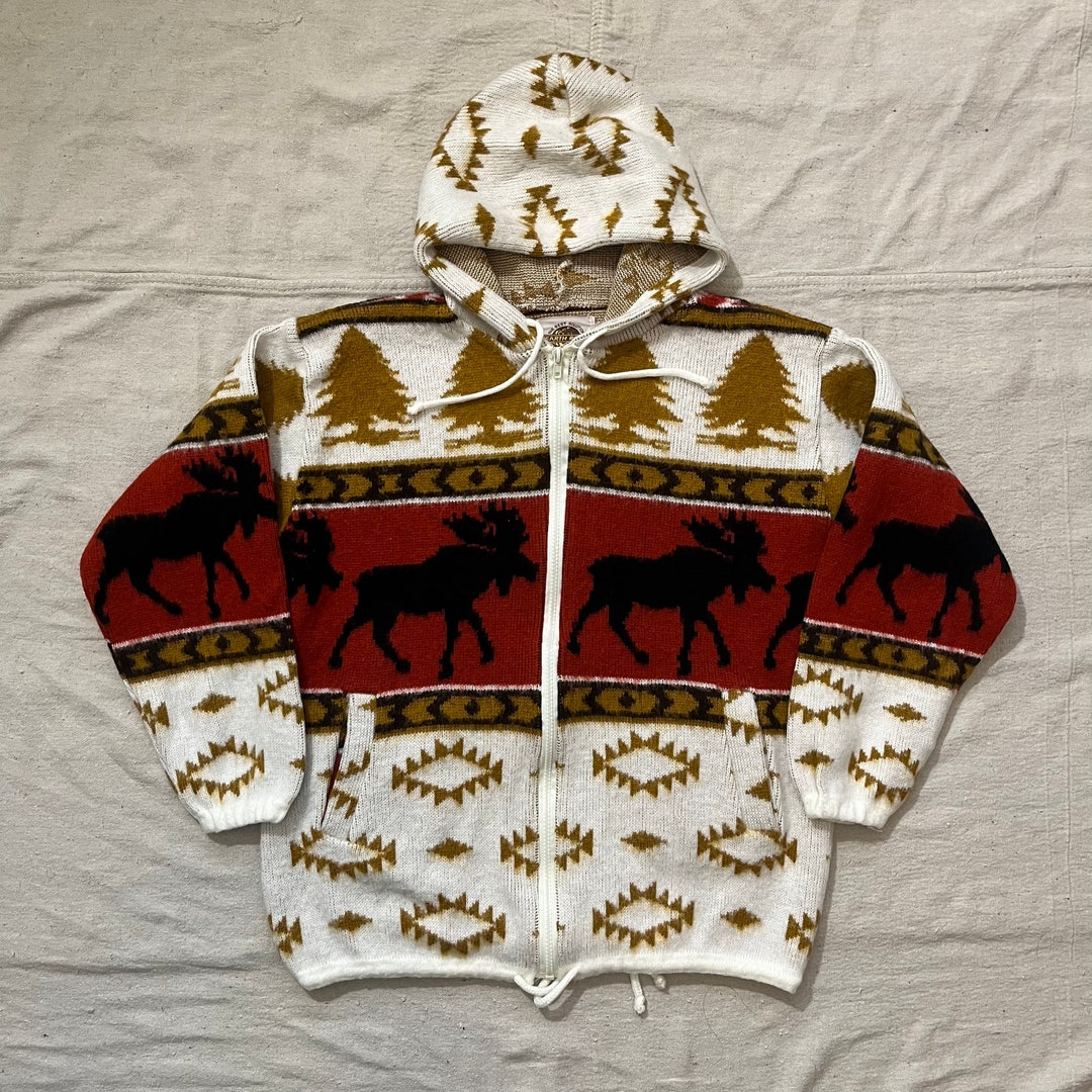 Vintage 90s Earth Ragz “moose” Jacket Small - Etsy