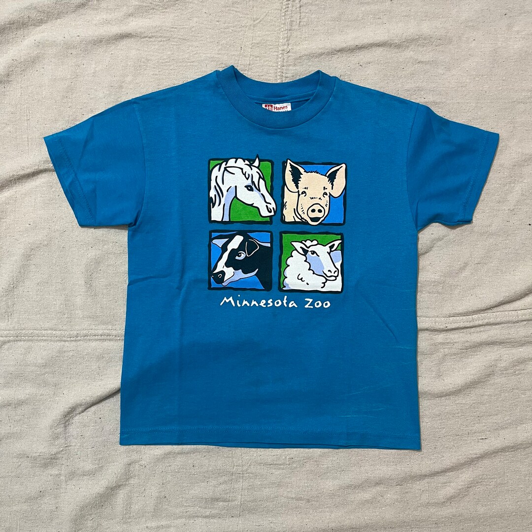 Vintage 90s Kids Minnesota Zoo Animals Tshirt Medium - Etsy