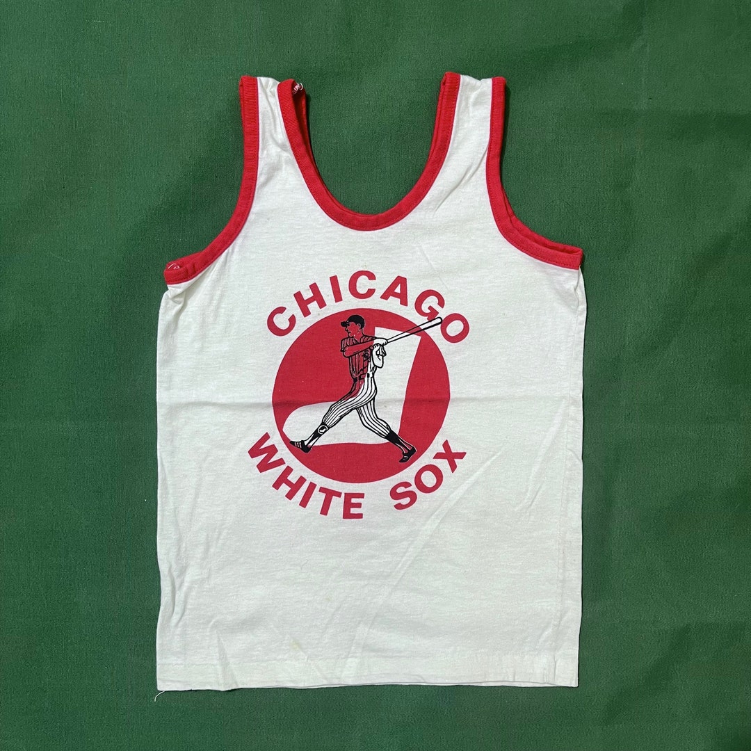 Vintage 70s MLB Chicago White Sox Graphic Tank Top Shirt Large - Etsy