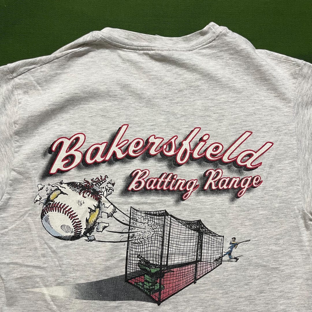 Vintage 90s/00s Y2K Bakersfield Batting Range Baseball California ...