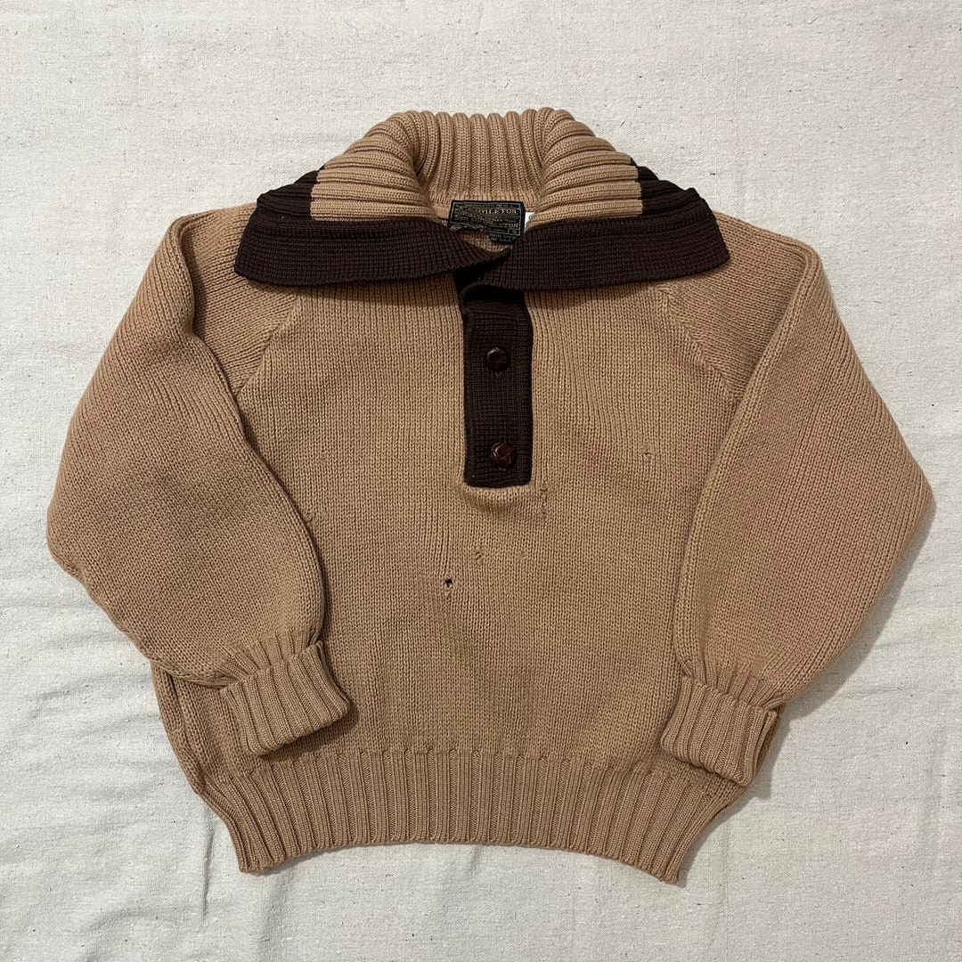 Vintage 60s/70s Sir Pendleton Knit Sweater Brown Small - Etsy