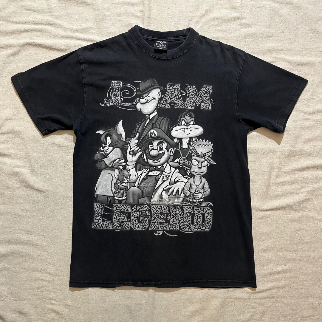 Vintage Y2K Parody Graphic T-shirt: Mario, Bugs Bunny, and More - Etsy