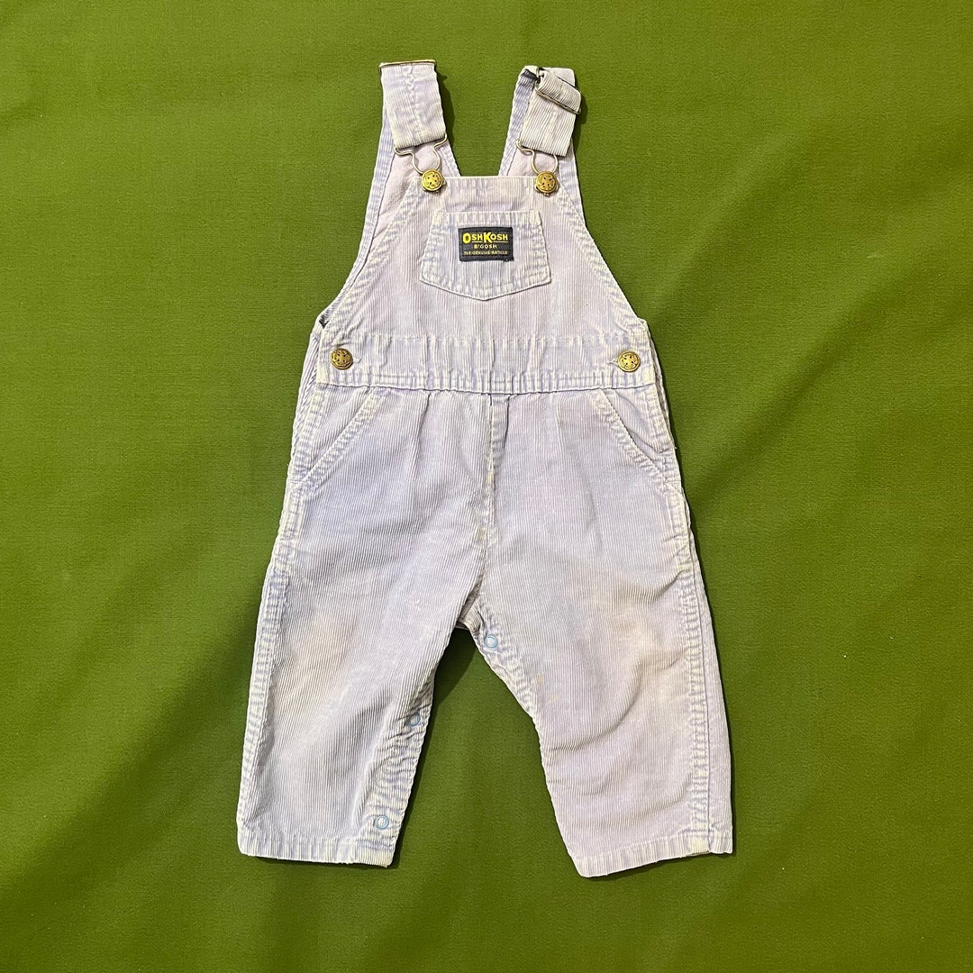 Vintage 80s Kids/toddler Oshkosh B’gosh Corduroy Overalls Light Purple ...