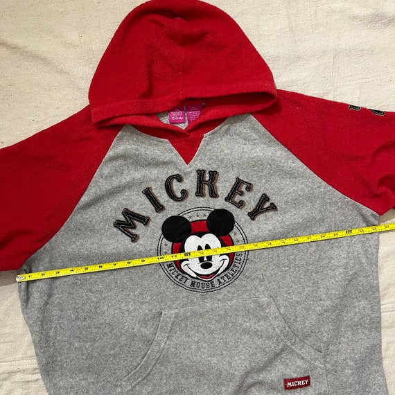 Vintage 00s Disney Mickey Mouse Fleece Sweater Red XL - Gem