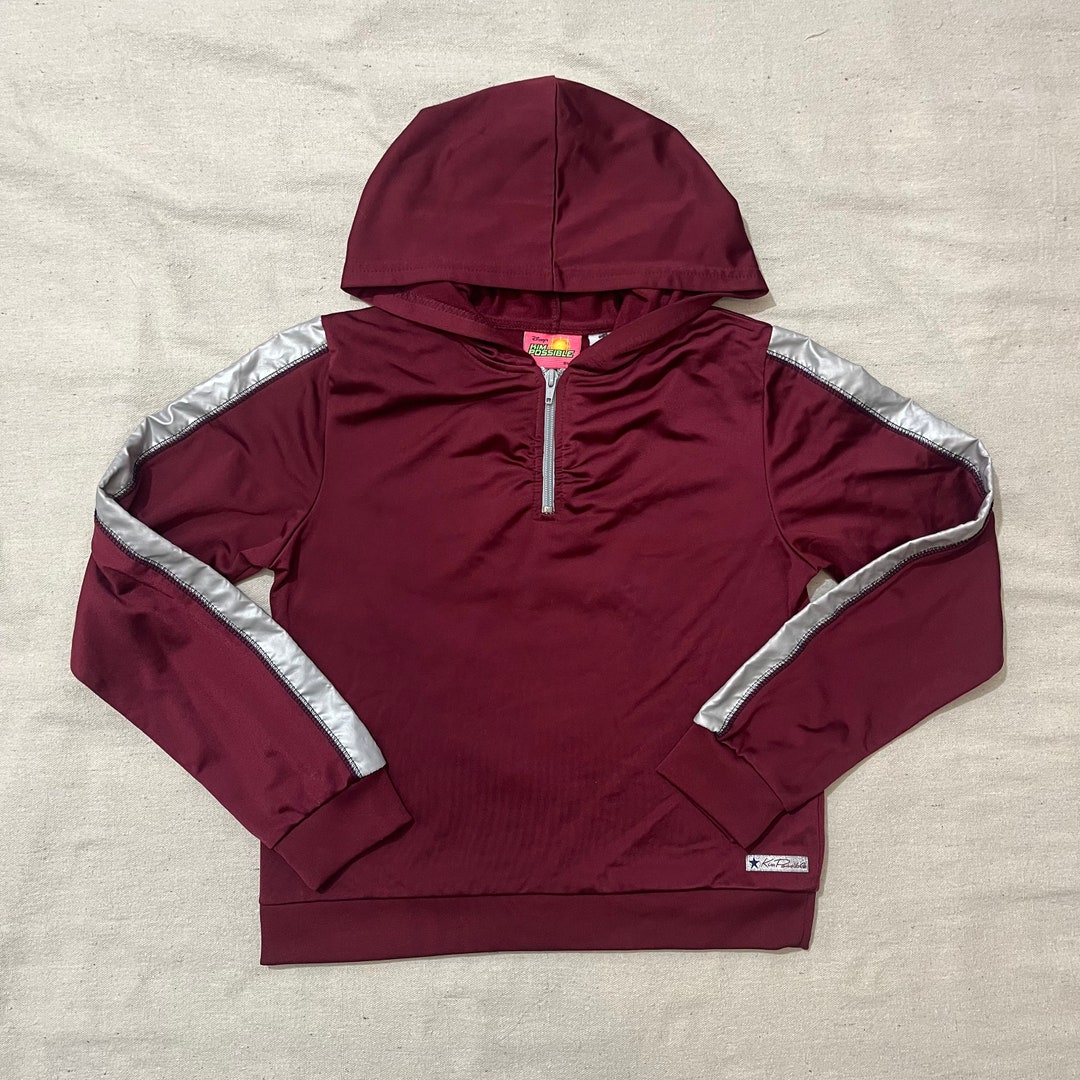 Vintage 90s Y2K Disney Kim Possible Pullover Track Jacket (size 14-16 ...