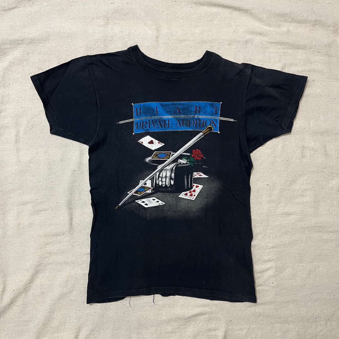 Vintage 80s Heart Private Audition Band Tour Graphic T-shirt - Etsy