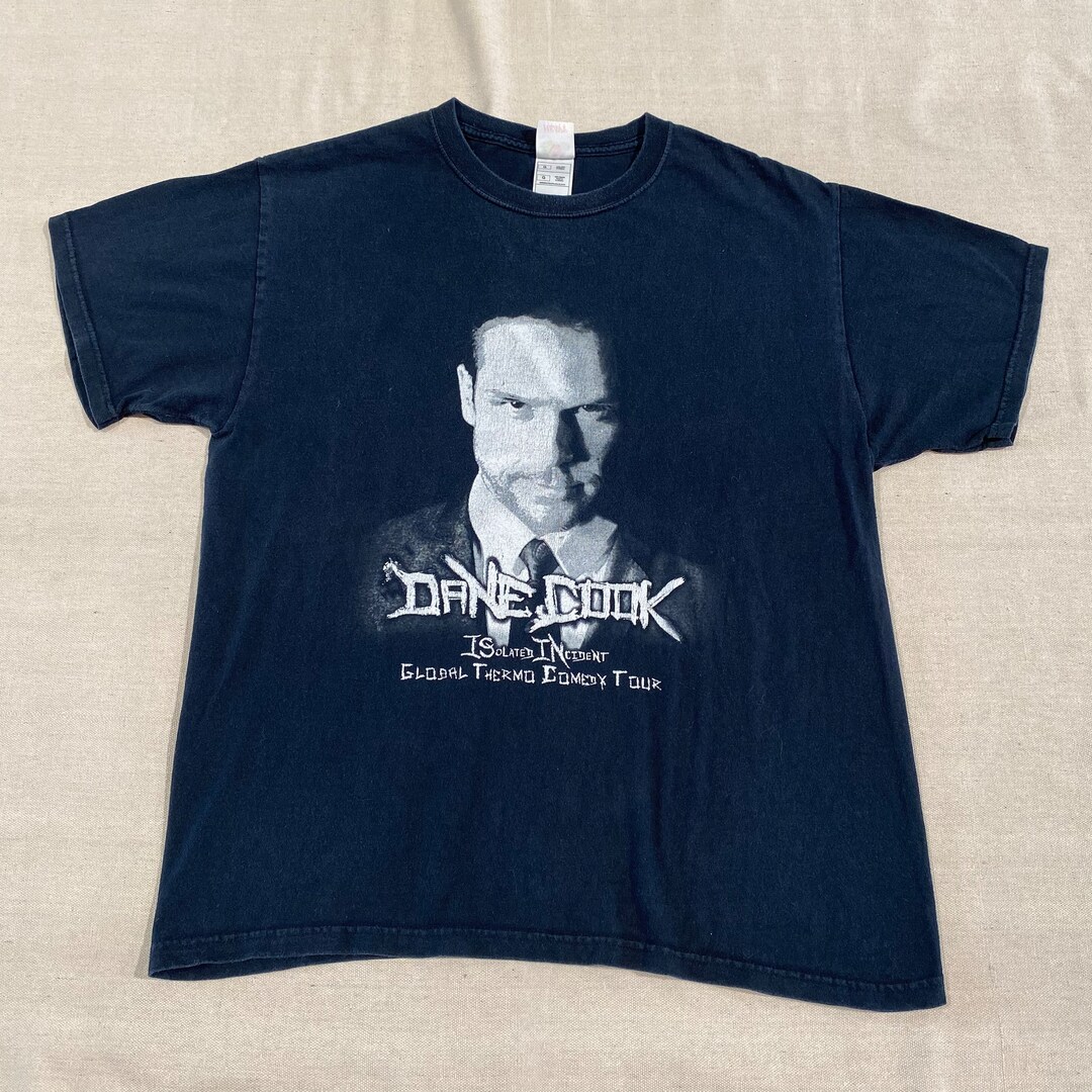Vintage 00s Dane Cook Stand up Comedian Comedy Graphic T-shirt Black ...
