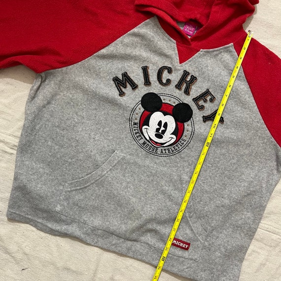 Vintage 00s Disney Mickey Mouse Fleece Sweater Red XL - Gem