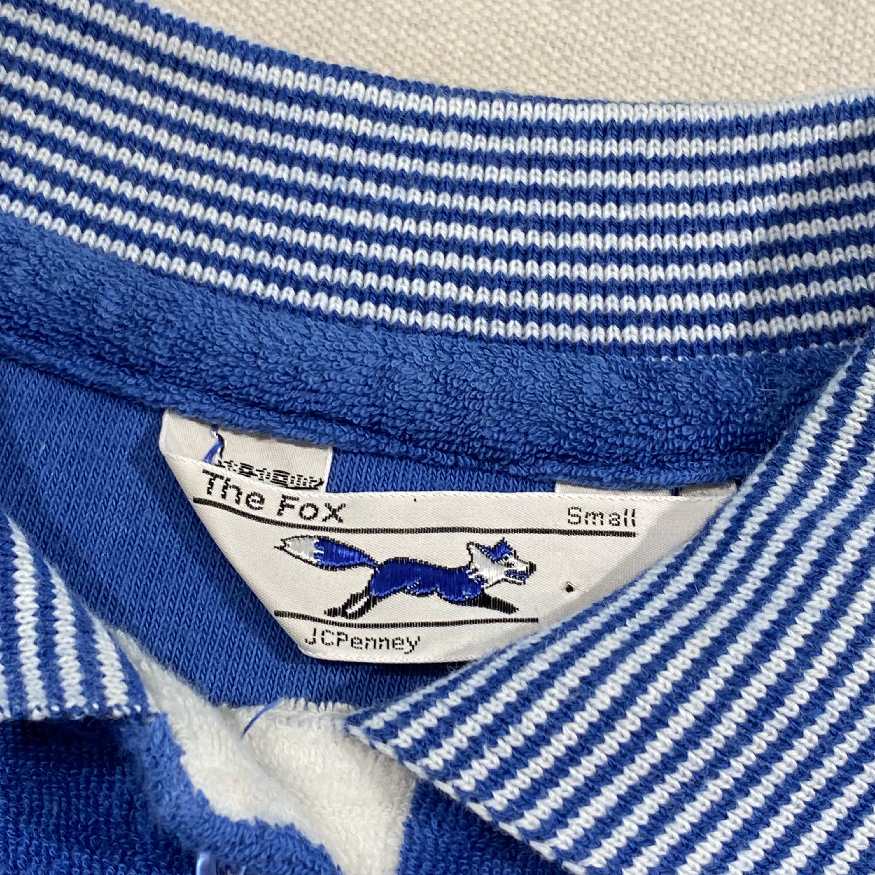 Vintage 80s JC Penny the Fox Terry Cloth Polo Shirt Small - Etsy