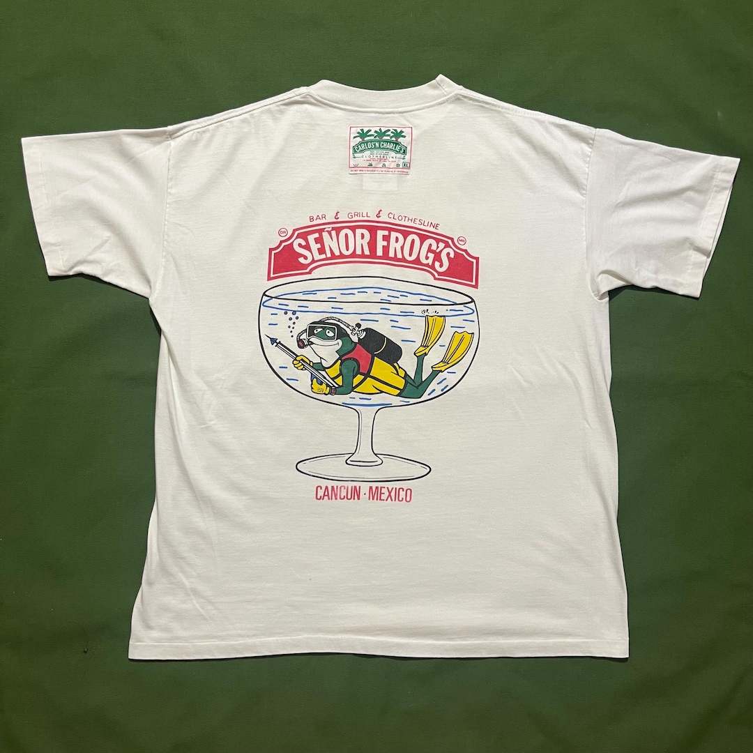 Vintage 90s/00s Senor Frogs Cancun Mexico Tourist Travel Souvenir ...