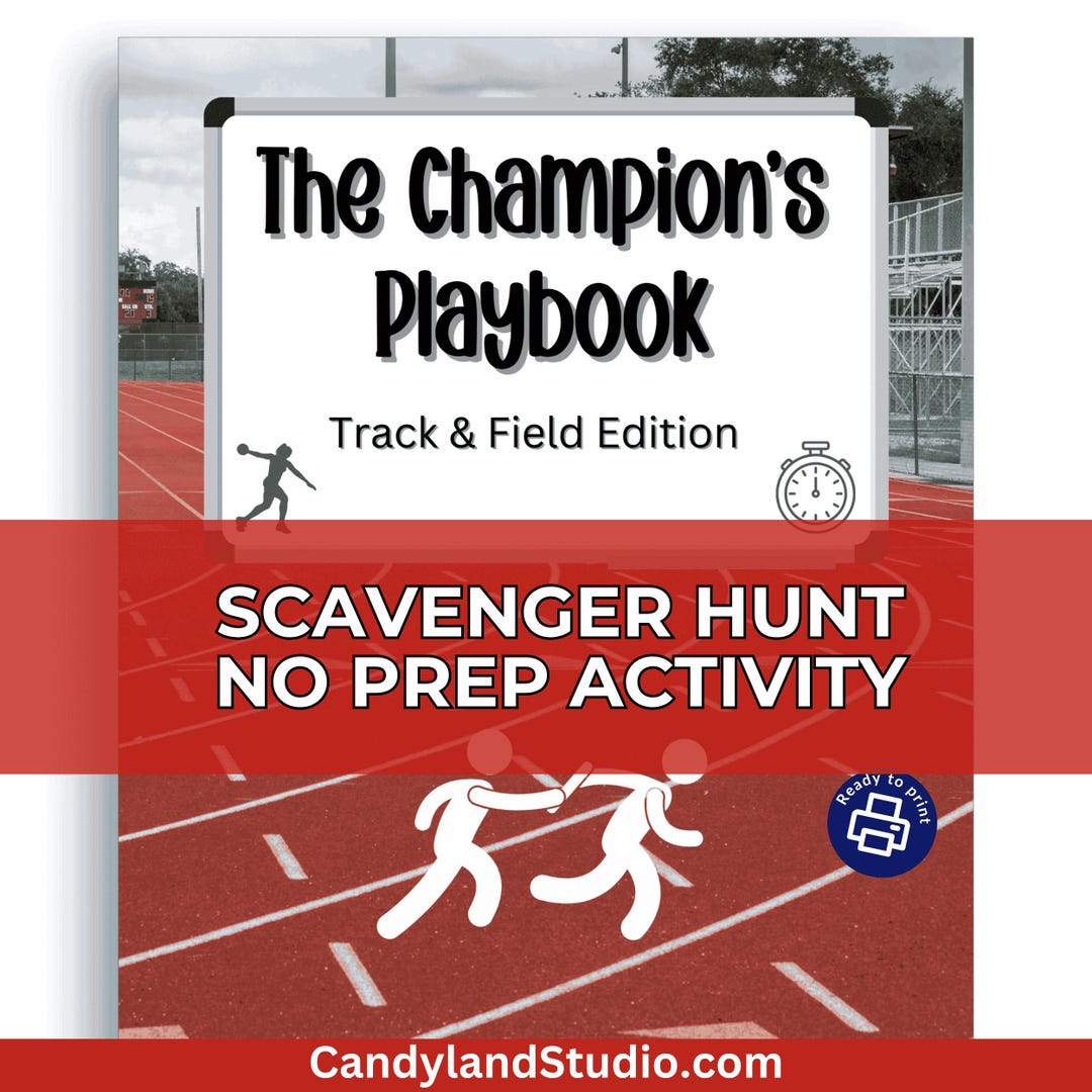 Track & Field Team Building Printable, Escape Room Style Scavenger Hunt ...