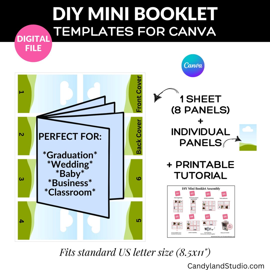 DIY Mini Booklet Canva Template Editable Printable for Classrooms ...