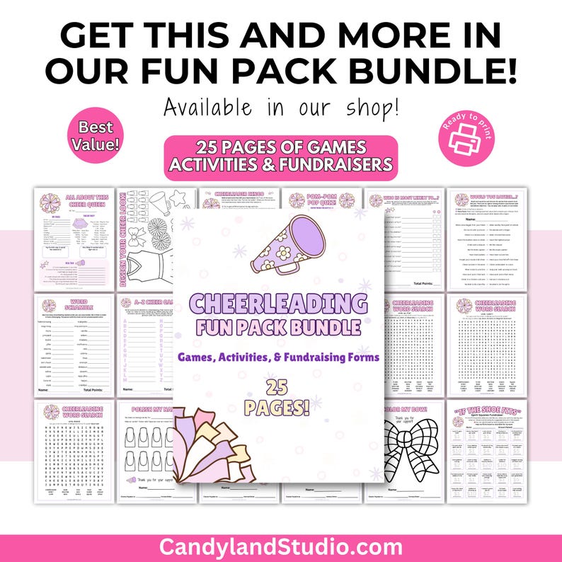 Cheerleading Activity Sheet Printable: Design Your Own Cheer Look ...