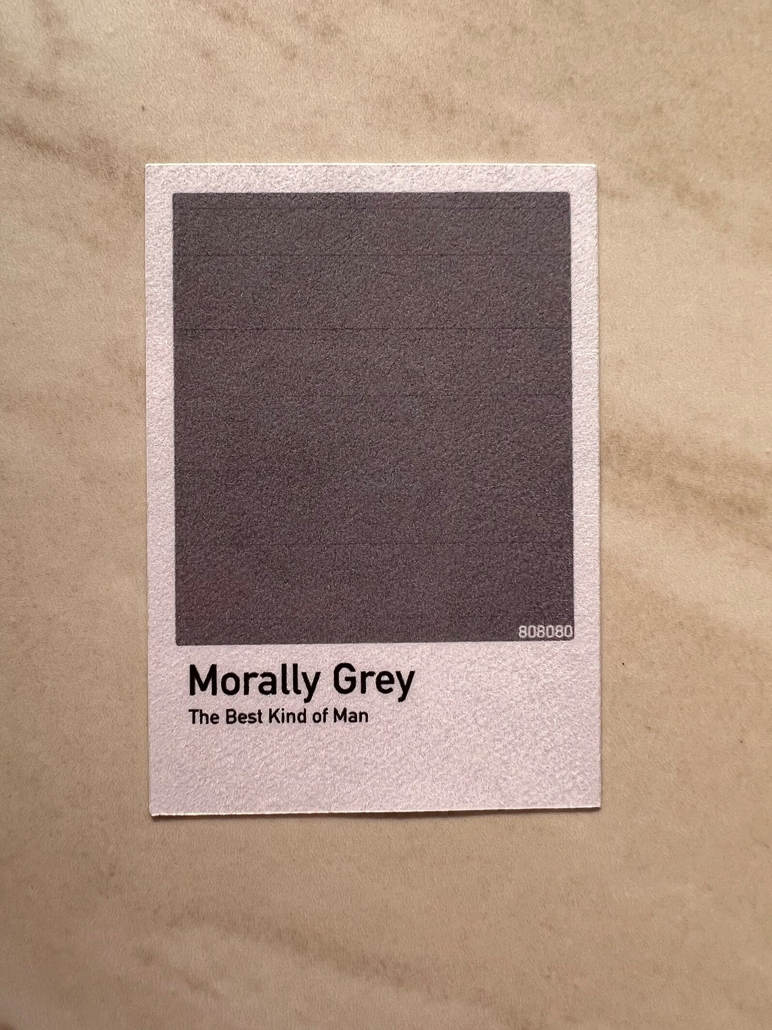 Morally Grey Paint Swatch Sticker - Etsy