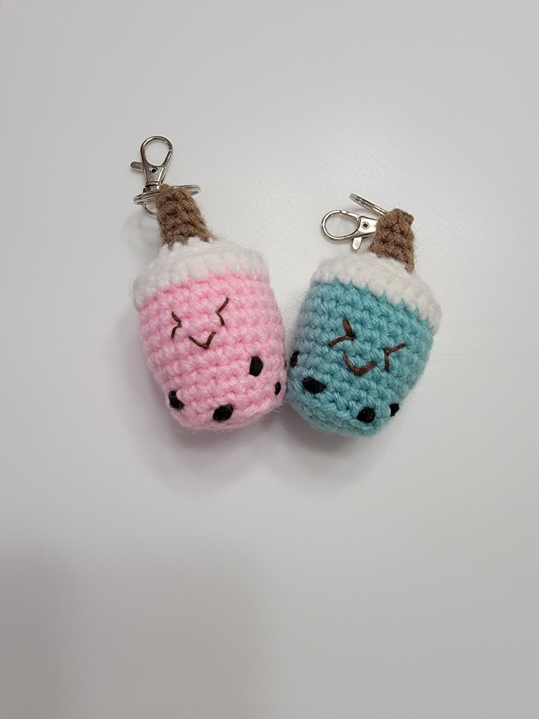 Crochet Boba Tea Keychain - Etsy