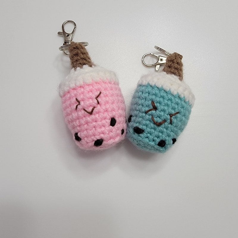 Boba Tea Keychain - Etsy