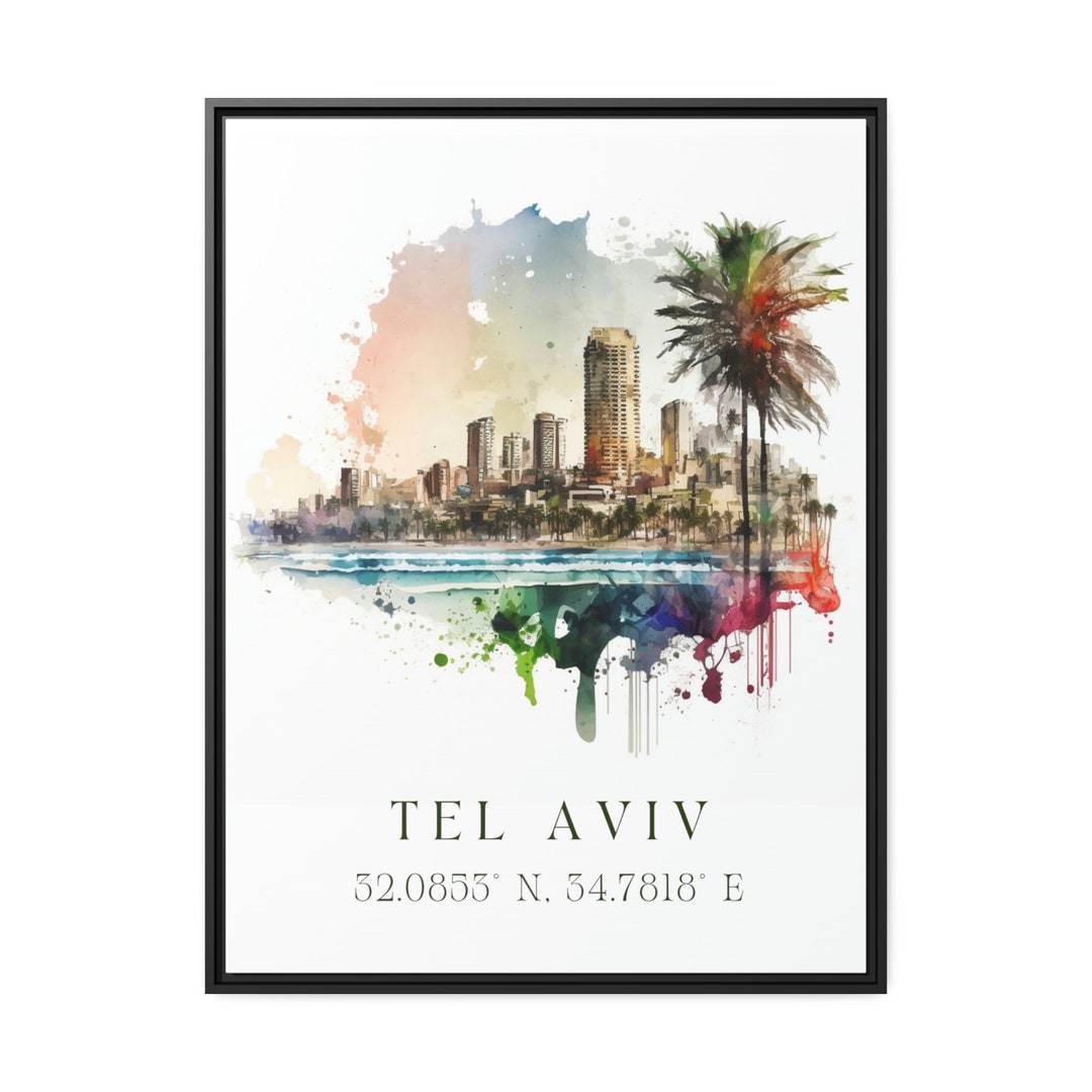 Tel Aviv Israel Wall Art - Israel, Tel Aviv Poster, Tel Aviv Wedding ...