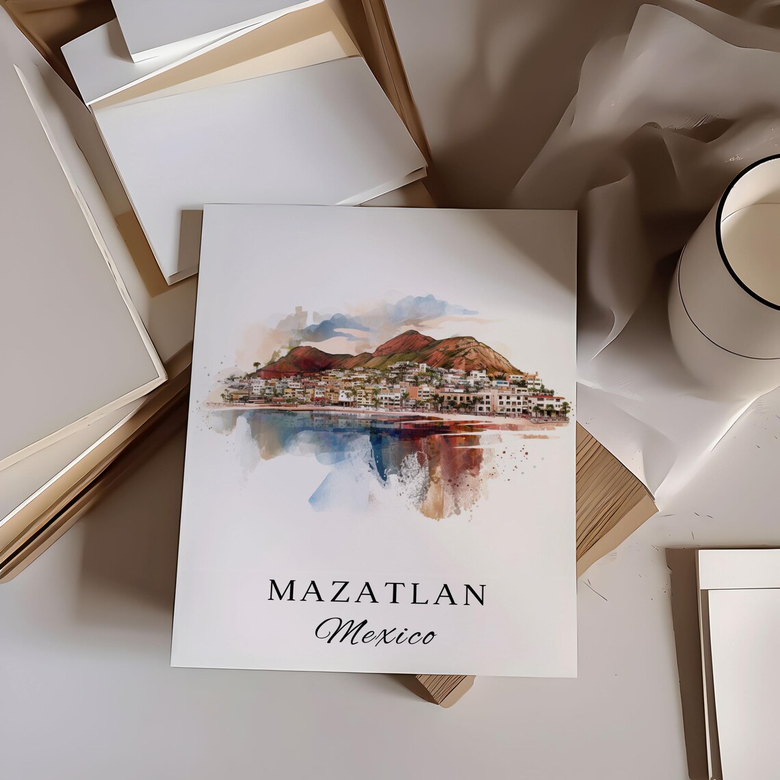 Mazatlan MX Wall Art - Mexico, Mazatlan Poster, Mazatlan Wedding Gift ...
