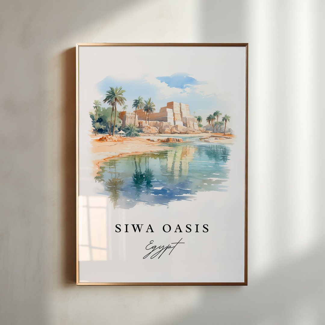 Siwa Oasis Egypt Wall Art - Egypt, Siwa Oasis Poster Print, Siwa Oasis ...