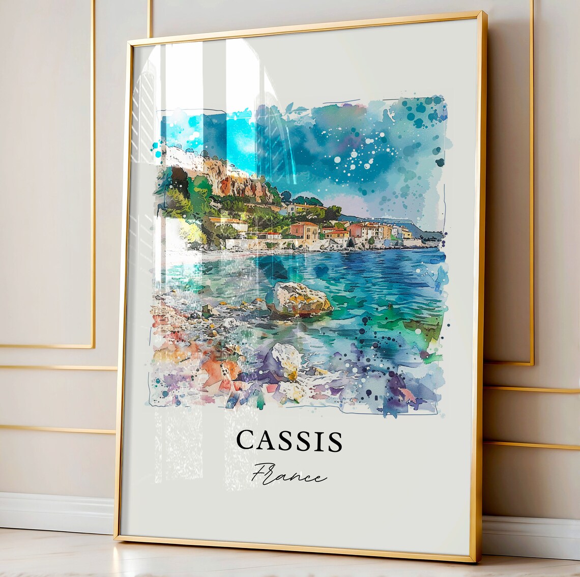 Cassis France Wall Art, Cassis Print, Cassis Watercolor, Cassis, South ...