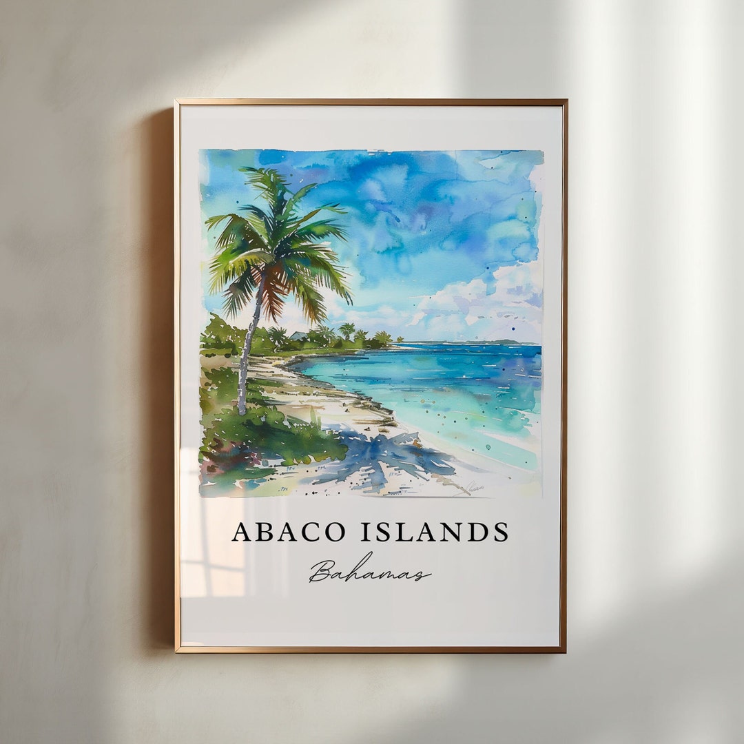 Abaco Islands Wall Art, Bahamas Print, Abaco Wall Art, Bahamas Gift ...
