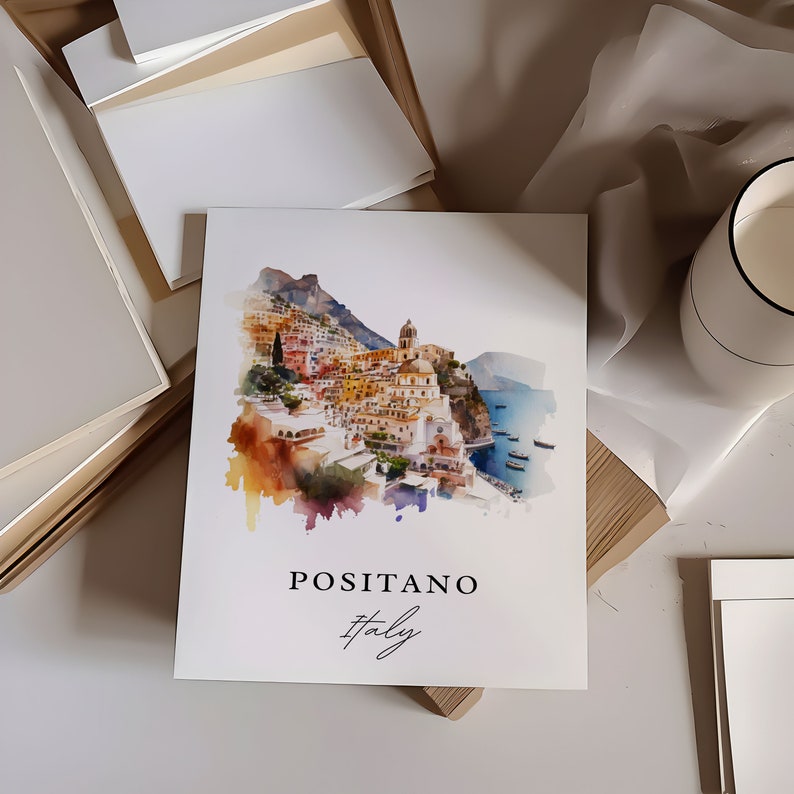 Positano Italy Wall Art - Italy, Positano Poster, Positano Italia ...