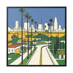 Unique Los Angeles Art, LA Print, Los Angeles Modern Art, LA Gift ...