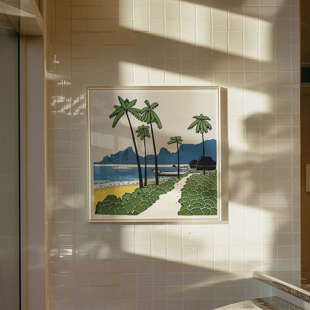 Modern Bora Bora Art, Bora Bora Print, Unique Bora Bora Art, Bora Bora ...