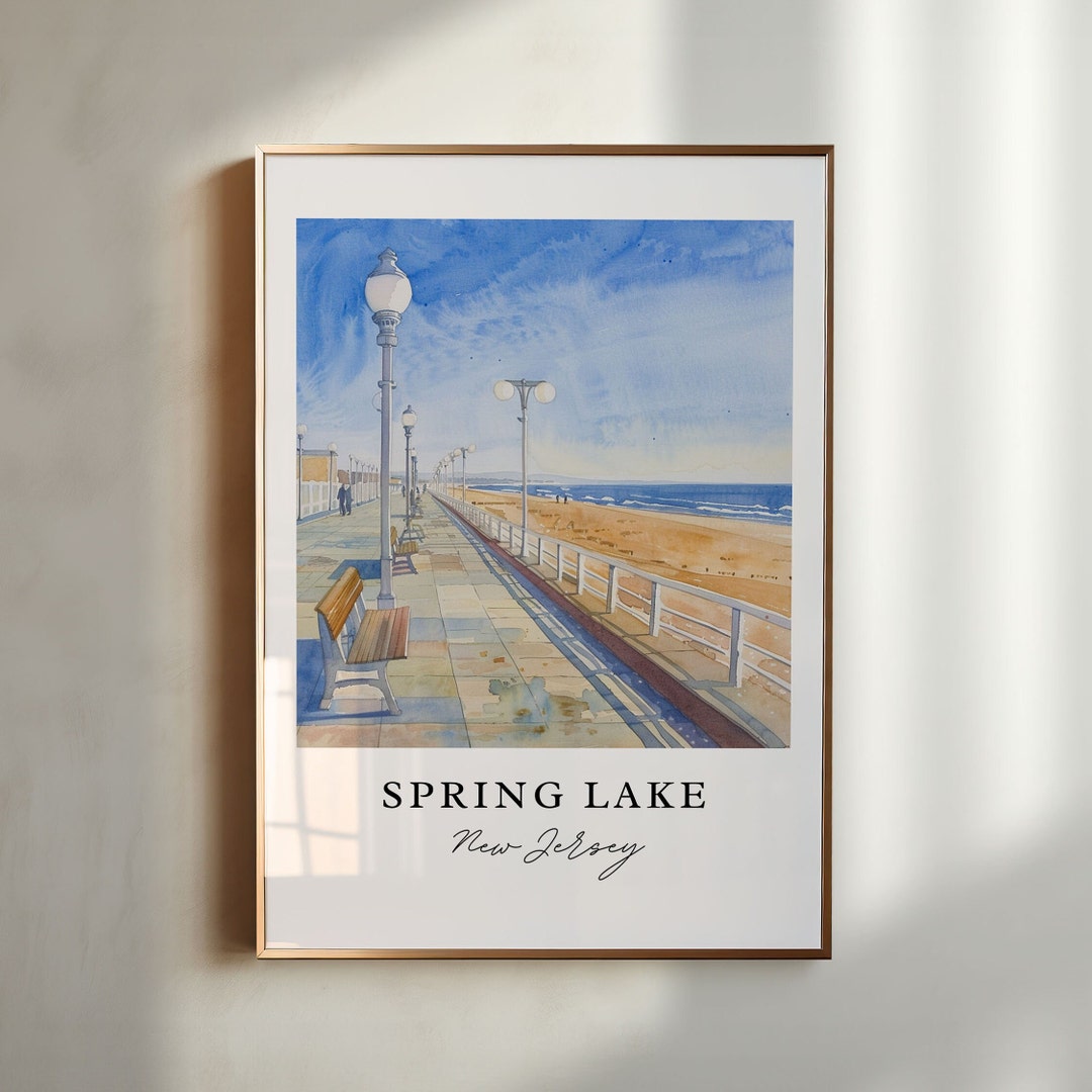 Spring Lake NJ Art, Spring Lake Print, Jersey Shore Wall Art, Spring ...