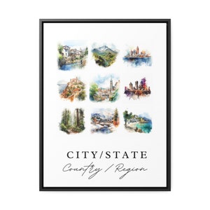 Custom Location Travel Art - Pick Any Location in the World, Perfect ...