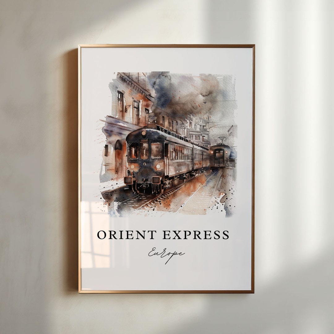 Orient Express Art, Orient Express Print, Orient Express Watercolor Art ...
