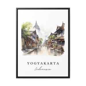 Yogyakarta Traditional Travel Art - Indonesia, Yogyakarta Poster ...