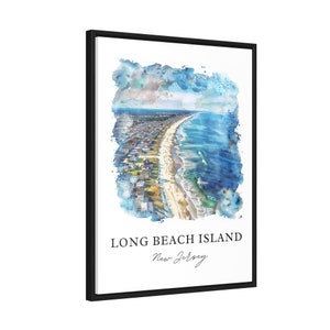 LBI Wall Art, Long Beach Island Print, LBI Watercolor Art, Beach Haven ...